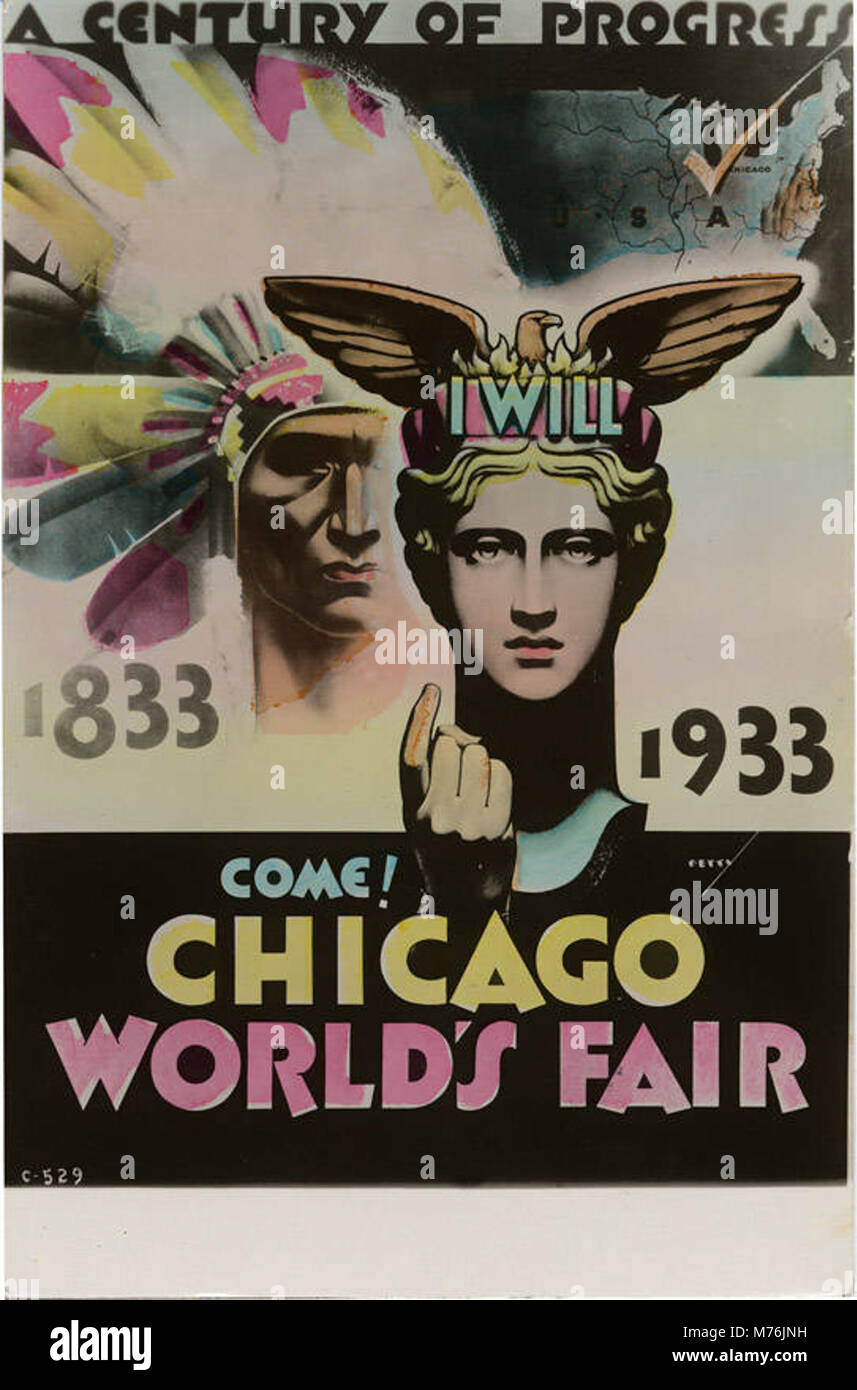 Chicago Worlds Fair A Century Of Progress High Resolution Stock ...