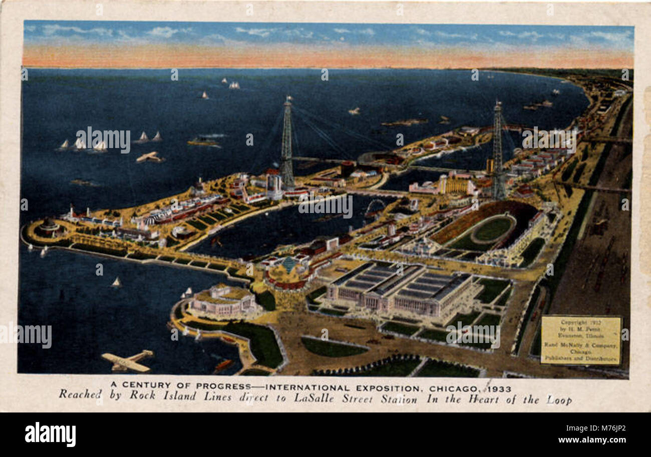 The 1933 Century of Progress International Exposition held in Chicago ...