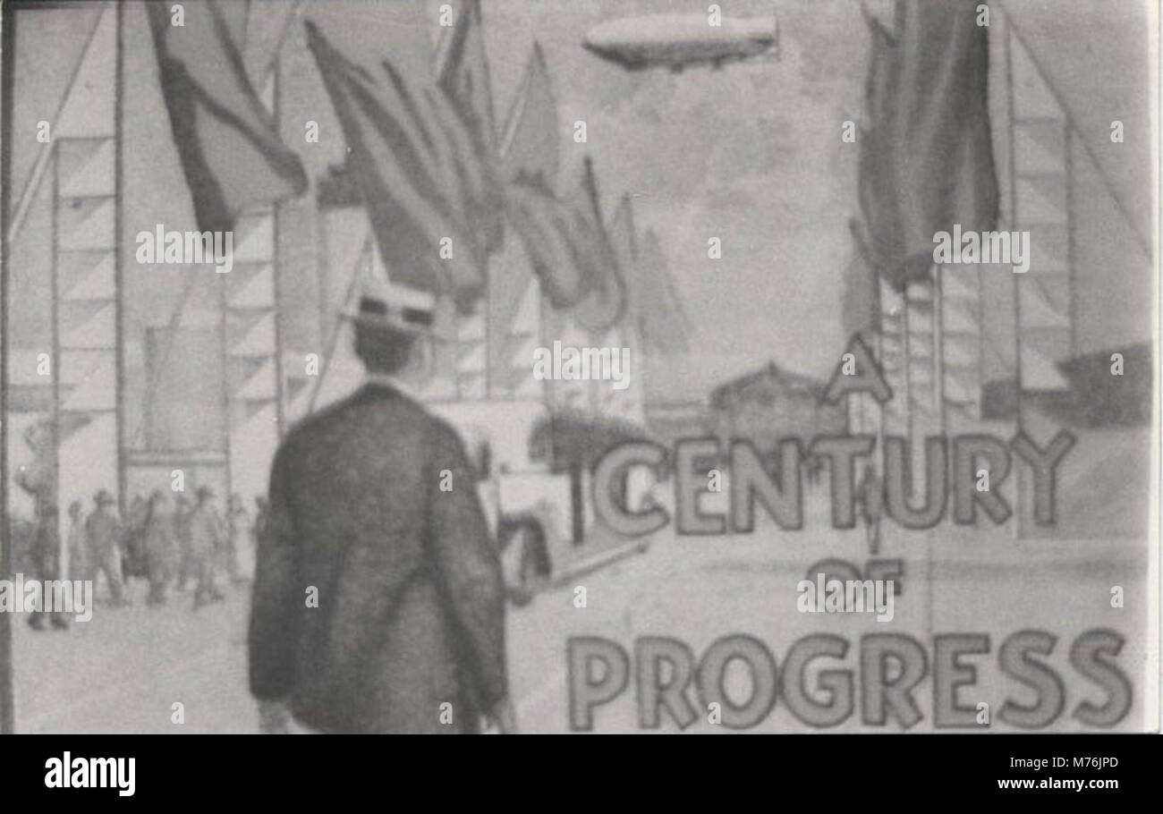 A historical image of the 'A Century of Progress' exhibition ...