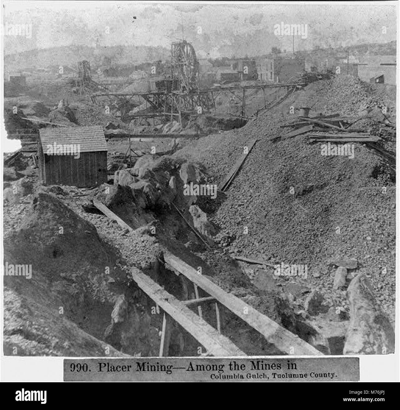 Gulch mining Black and White Stock Photos & Images - Alamy