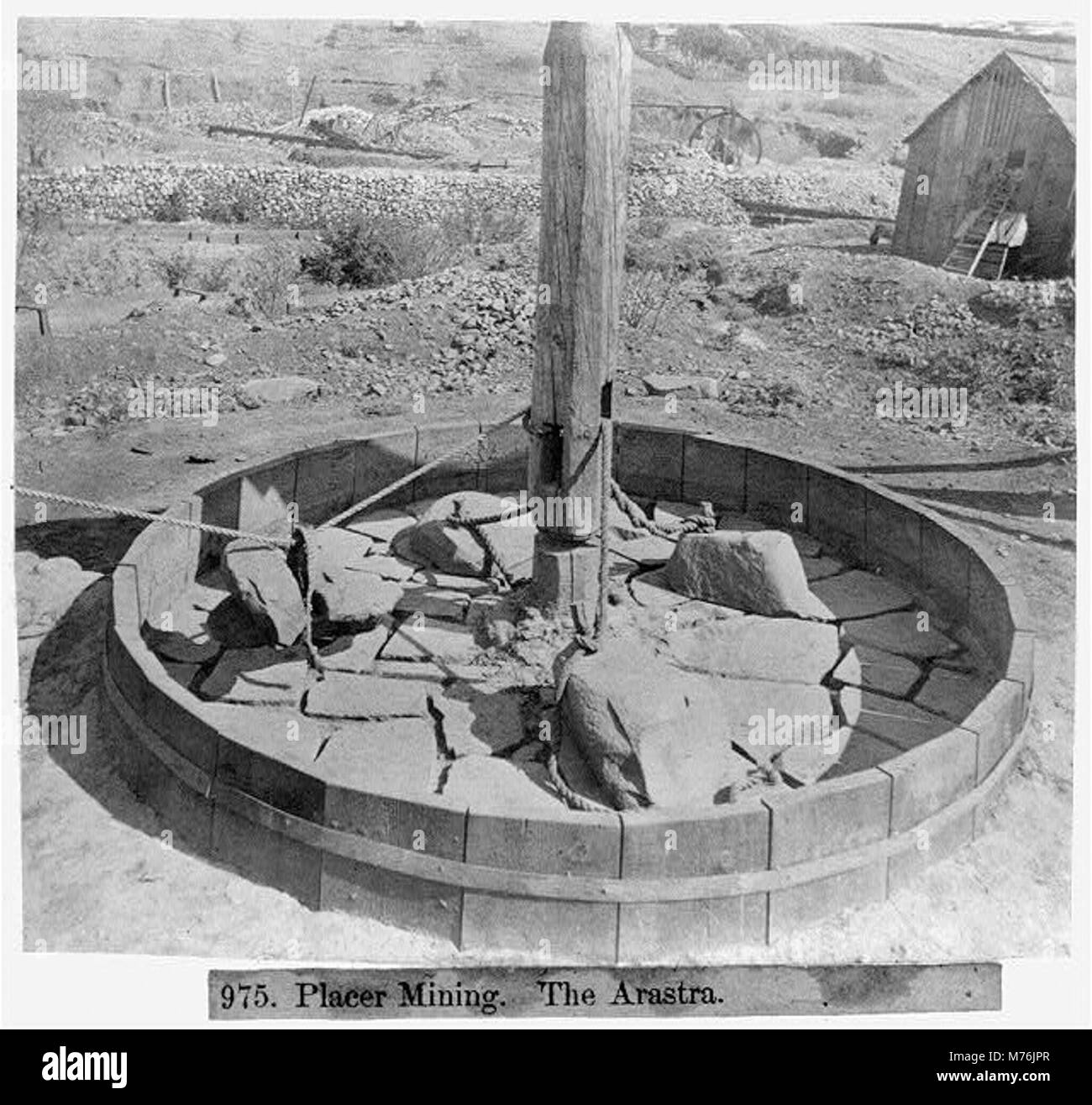 The Arastra, a historical mining tool used in placer mining, was used ...