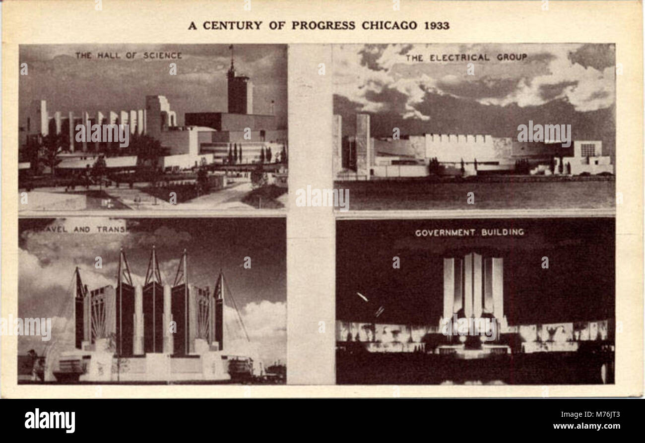 The 1933 Century of Progress World's Fair in Chicago is shown here ...
