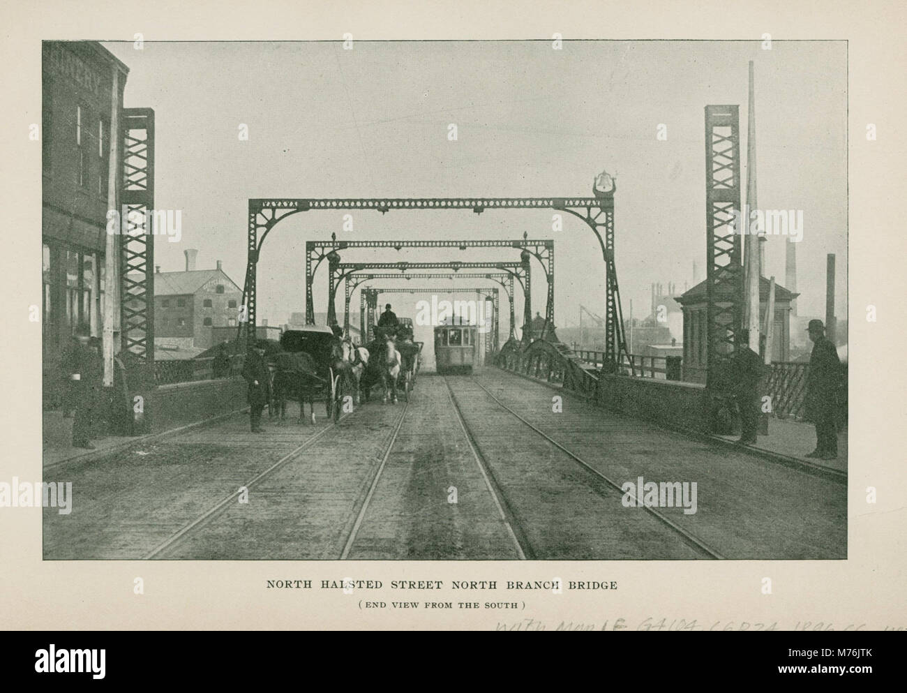 A detailed plan of the North Halsted Street Bridge, spanning the north ...