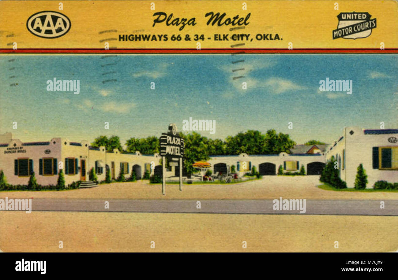 Plaza Motel (NBY 434254 Stock Photo - Alamy