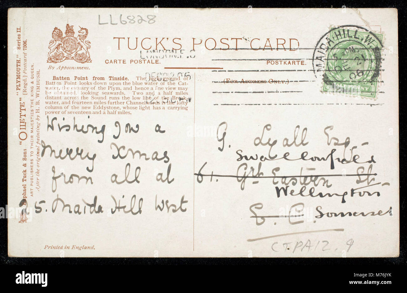 A scenic view of Batten Point in Plymouth, captured from Tinside. The ...