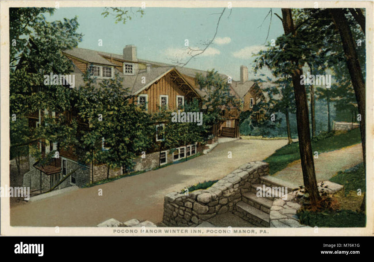 Pocono Manor Winter Inn, located in the Pocono Mountains, Pennsylvania ...