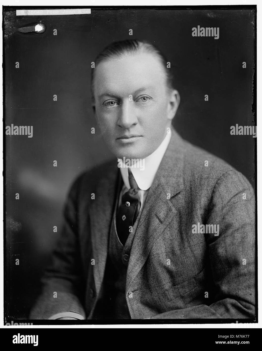 A formal portrait of John R. Pope, an American figure of historical ...