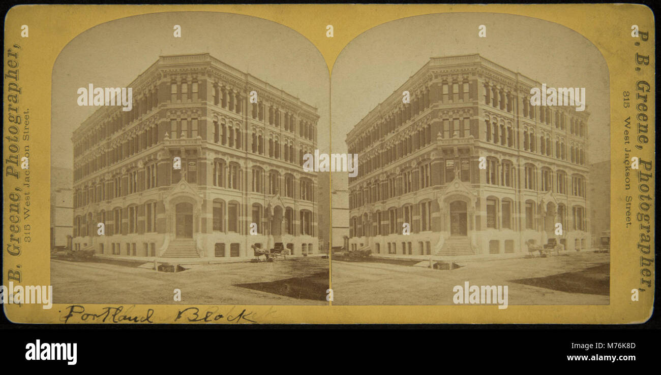 The Portland Block, an iconic structure, exemplifies 19th-century ...