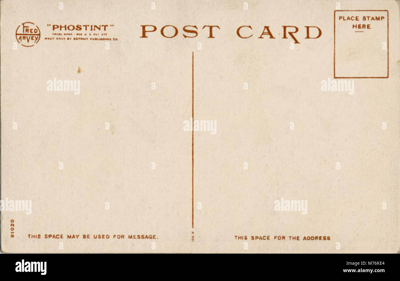 A photograph of the Kansas City Post Office from the Fred Harvey series ...