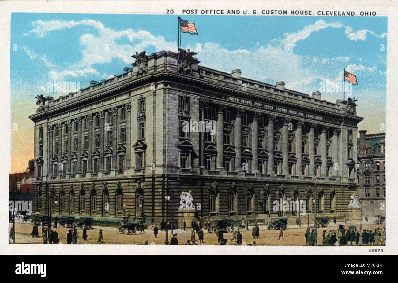 A historical image of the U.S. Post Office and Custom House ...
