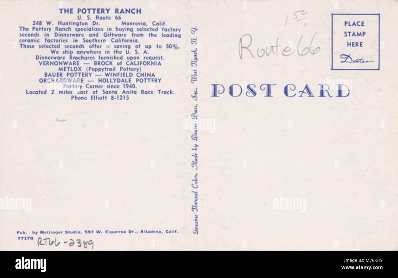 A historical image of Pottery Ranch, likely depicting the ranch's ...