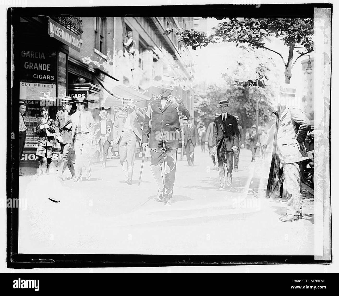 This photograph shows President Warren G. Harding walking on June 1 ...