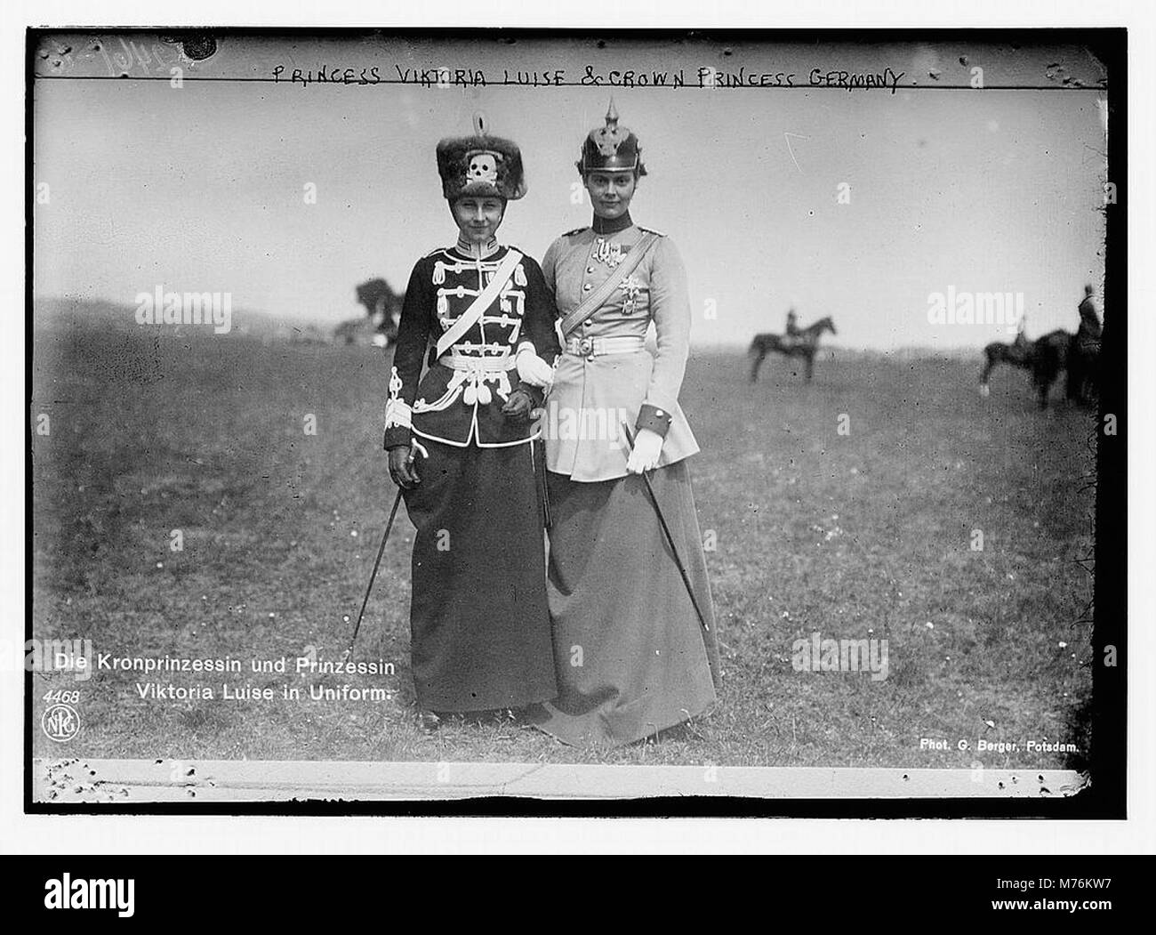 A photograph of Princess Viktoria Luise of Prussia and the Crown ...