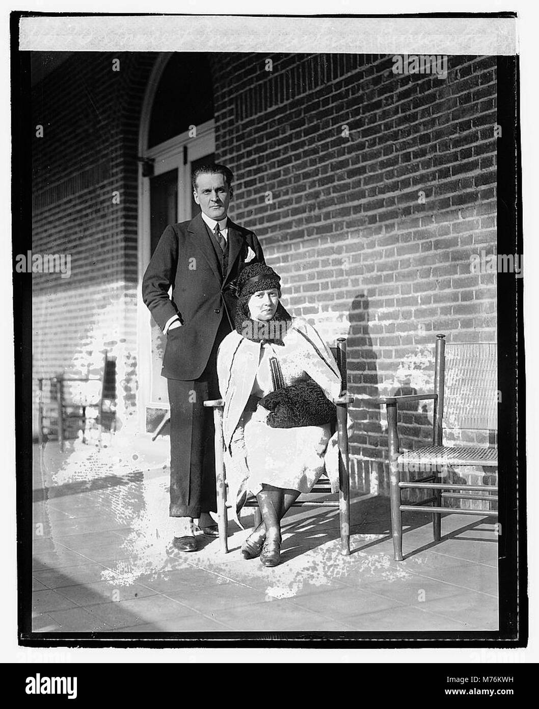 This photograph shows Prince and Princess Antoine Bibesco, captured in ...