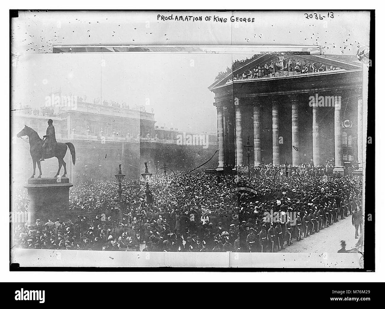 A proclamation by King George, officially declaring a royal decree or ...