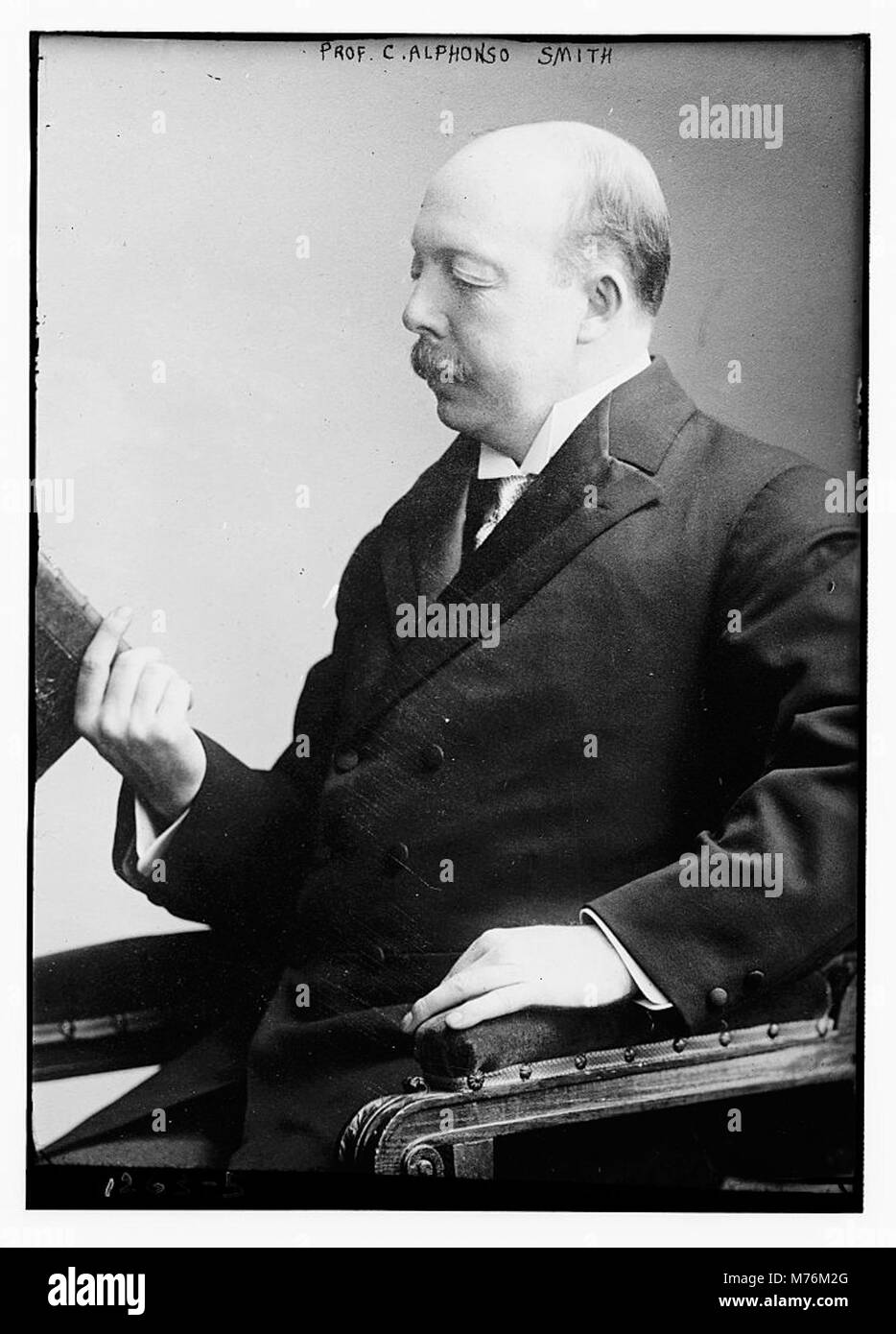 A formal portrait of Professor C. Alphonso Smith, a notable educator ...