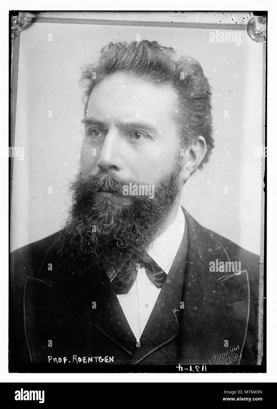 Portrait of Professor Wilhelm Roentgen, renowned for his discovery of X ...