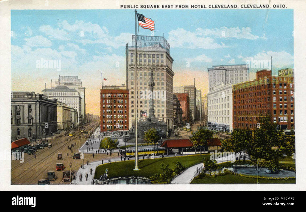 Cleveland public square landmarks hi-res stock photography and images ...