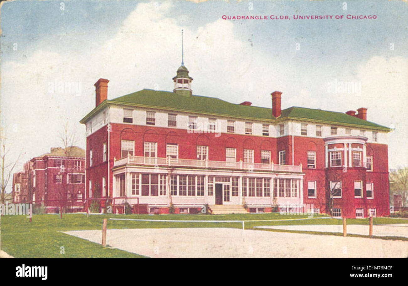 This photograph shows the Quadrangle Club at the University of Chicago ...