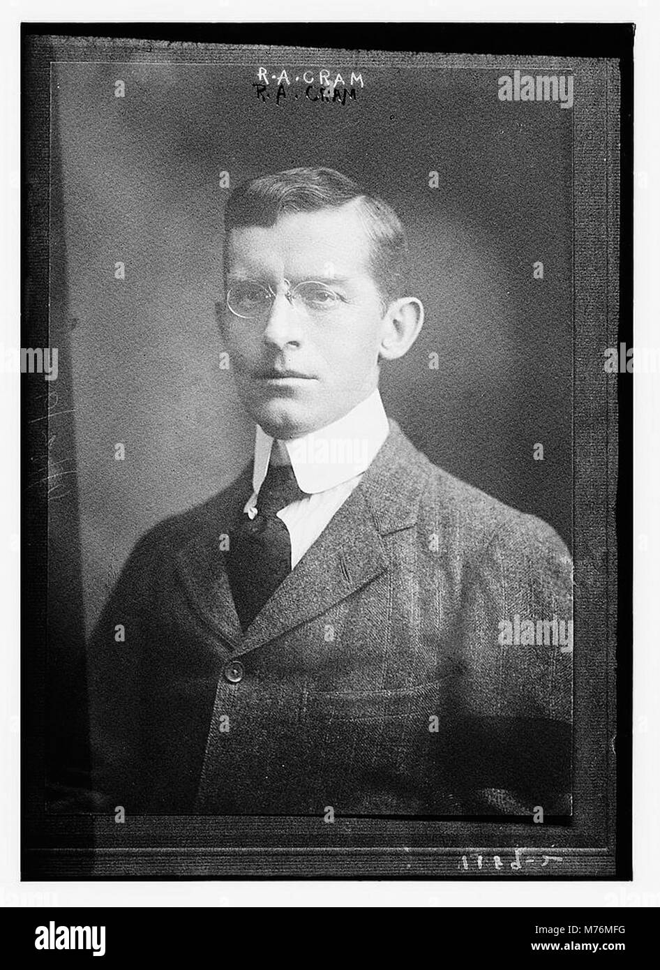 A portrait of R.A. Cram, an influential architect known for his ...