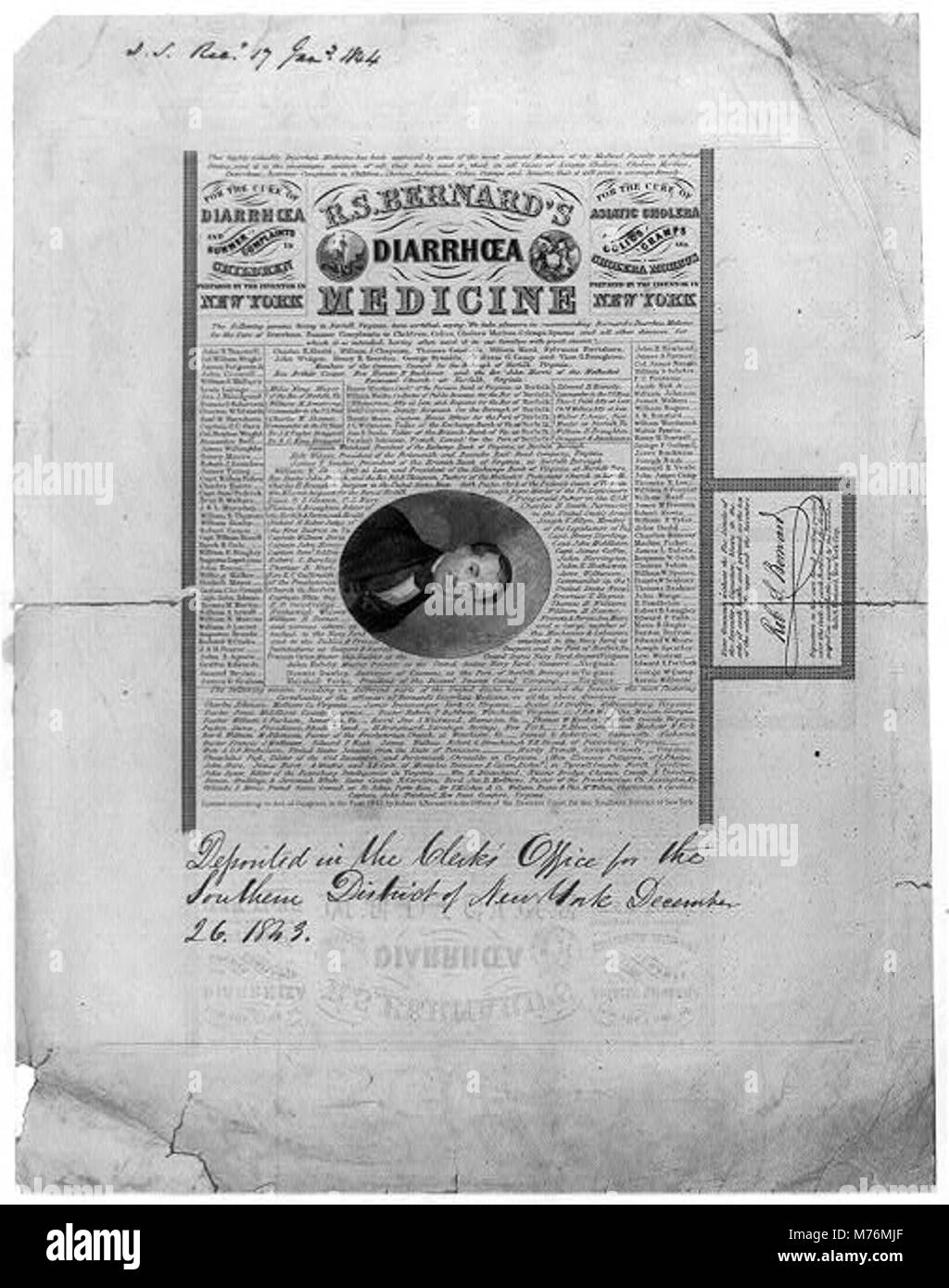 1900s medicine advertisement Black and White Stock Photos & Images - Alamy
