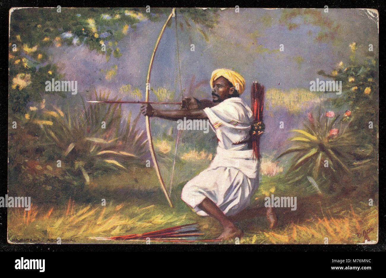 This image represents an Aboriginal individual from Rajputana, India ...