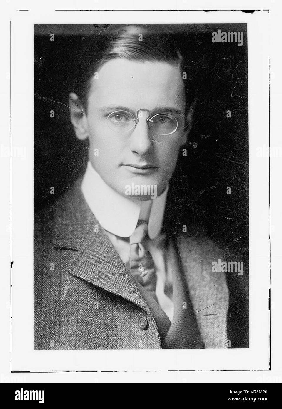 A portrait of Ralph Pulitzer, likely capturing the personality and ...