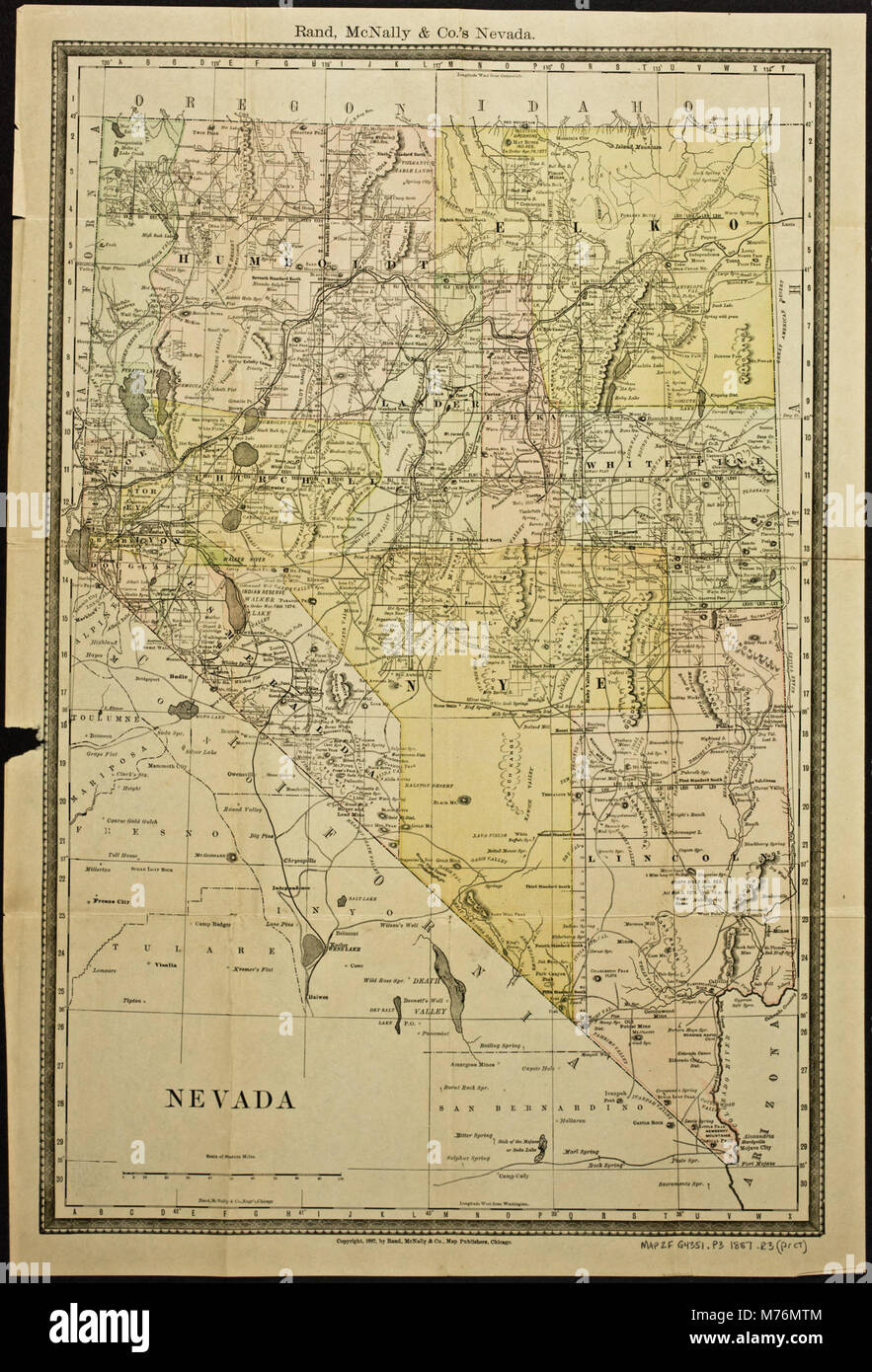 Nevada map hi-res stock photography and images - Alamy