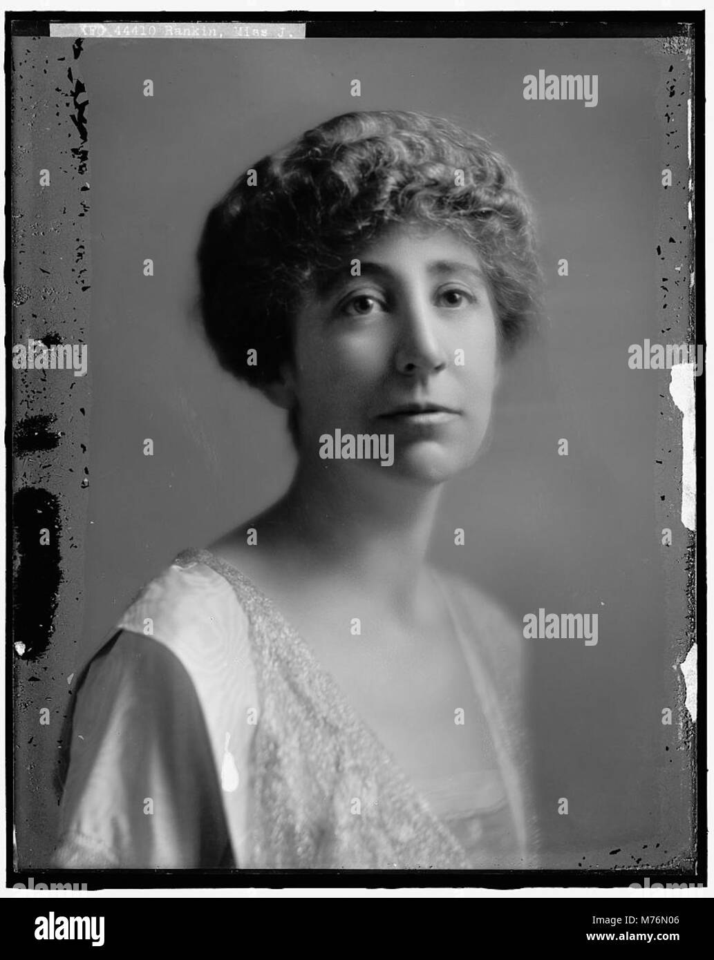 Janette (Jeanette) Rankin, a prominent figure, captured in this ...