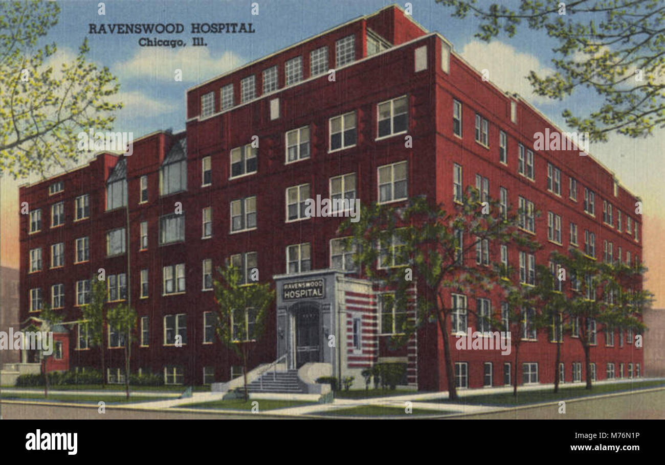 Photograph of Ravenswood Hospital, documenting an important medical ...