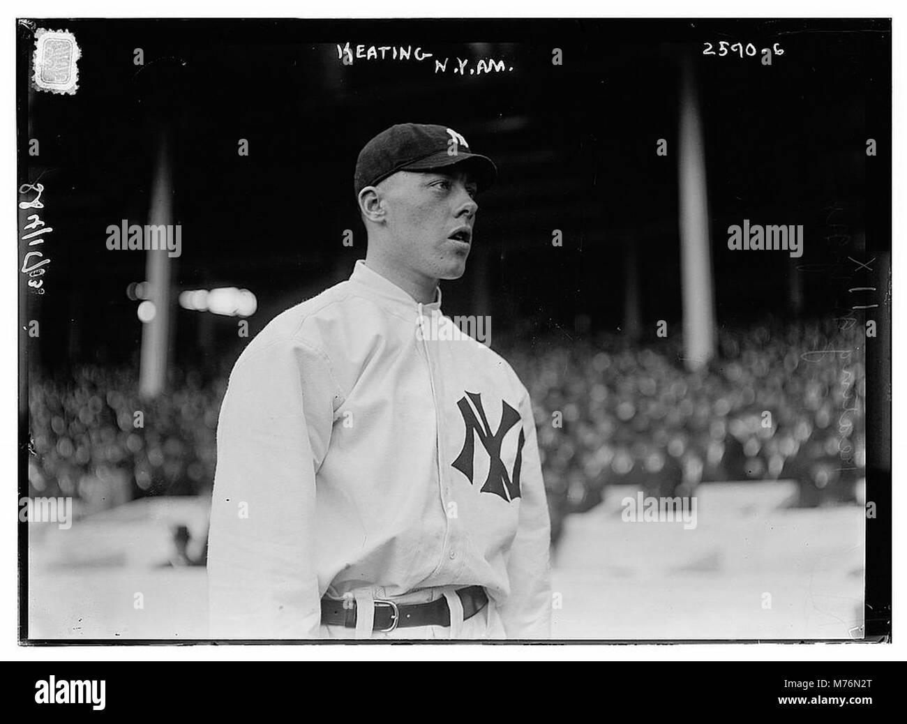 A photograph of Ray Keating from the New York AL team, showcasing his ...
