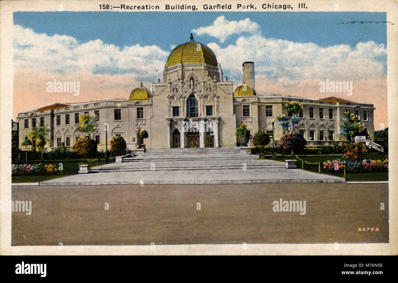 A photograph of the Recreation Building in Garfield Park, Chicago ...