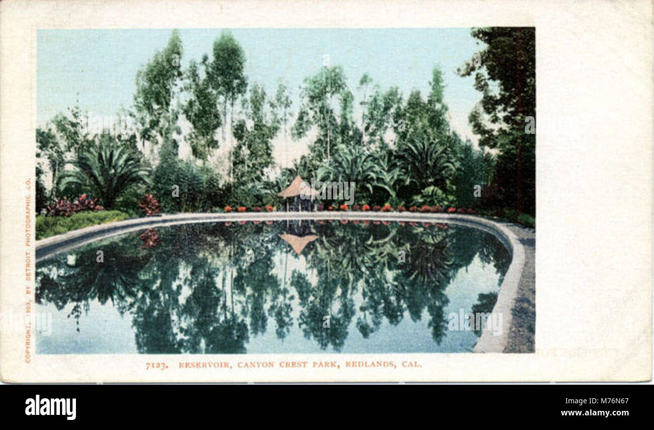 Redlands CA - Reservoir, Canyon Crest Park (NBY 431891 Stock Photo - Alamy