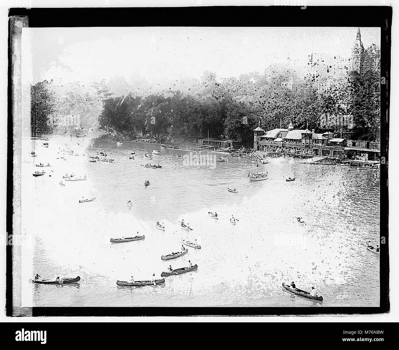 A regatta, an organized boat race, is depicted in this photograph ...