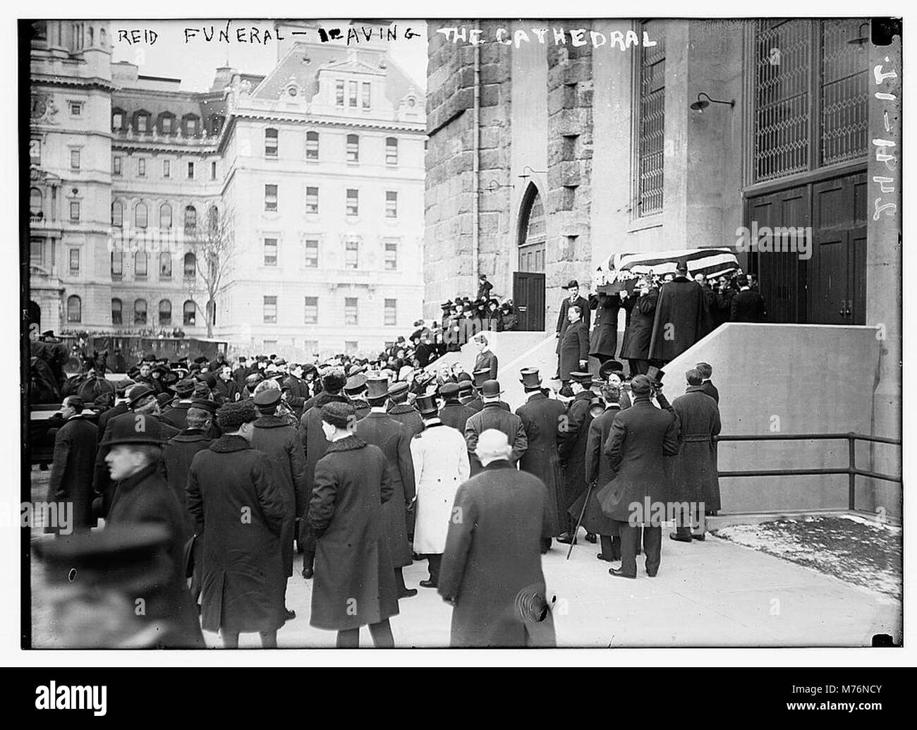 A photograph capturing the moment of departure from the cathedral ...