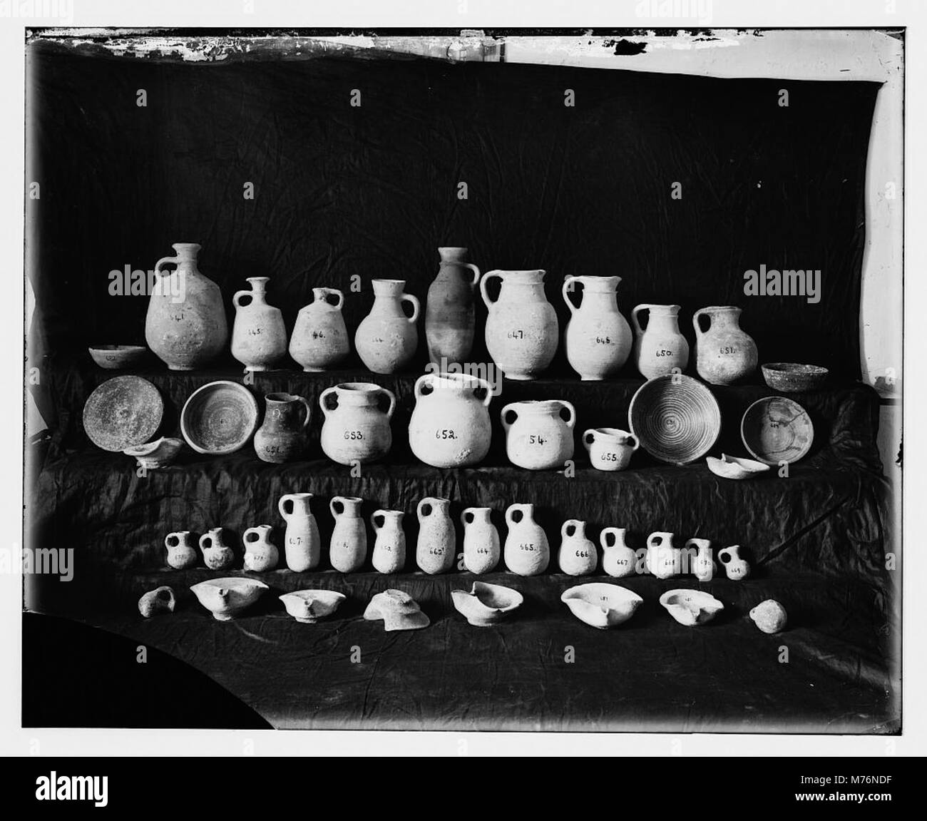 A photograph of historical relics, representing artifacts of cultural ...