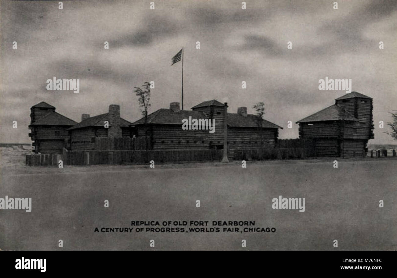 Site of fort dearborn chicago hi-res stock photography and images - Alamy