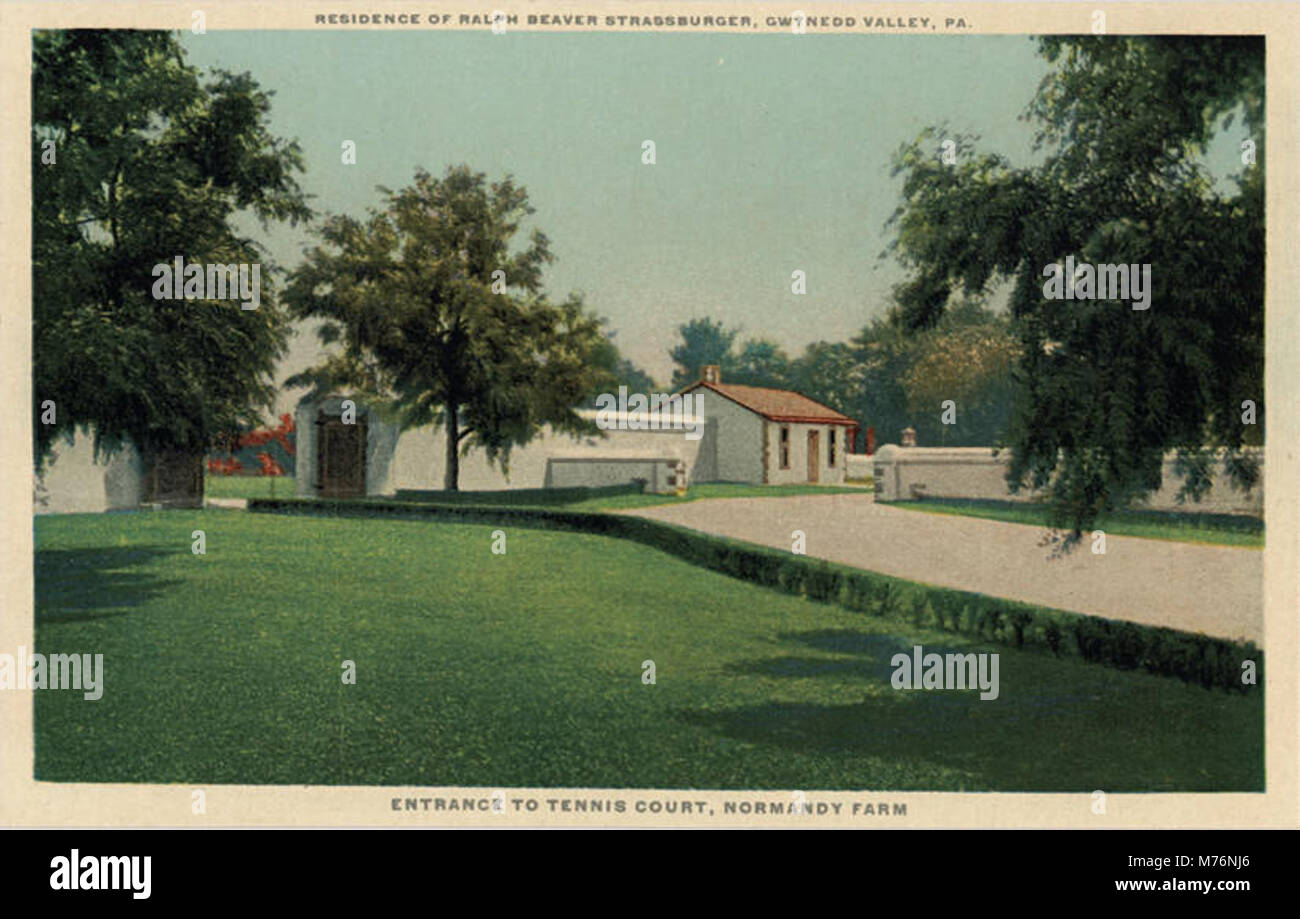 The residence of Ralph Beaver Strassburger, situated at Normandy Farm ...