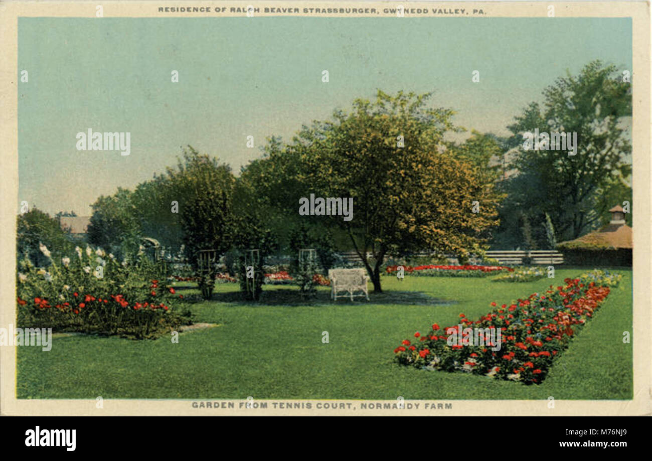 This photograph showcases the residence of Ralph Beaver Strassburger at ...