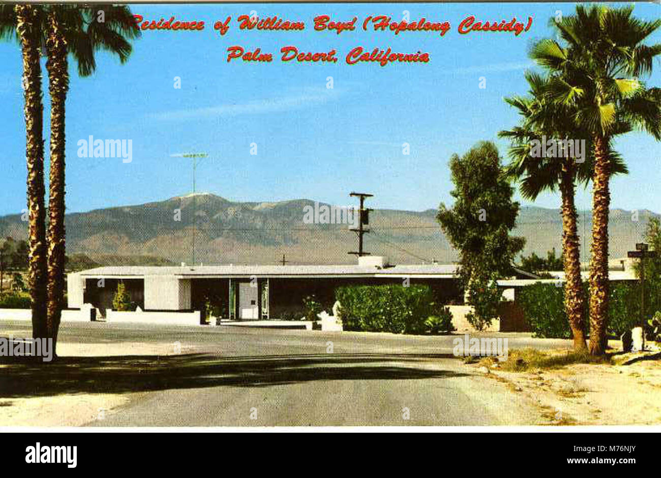 Residence of William Boyd (Hopalong Cassidy) (NBY 2987 Stock Photo - Alamy