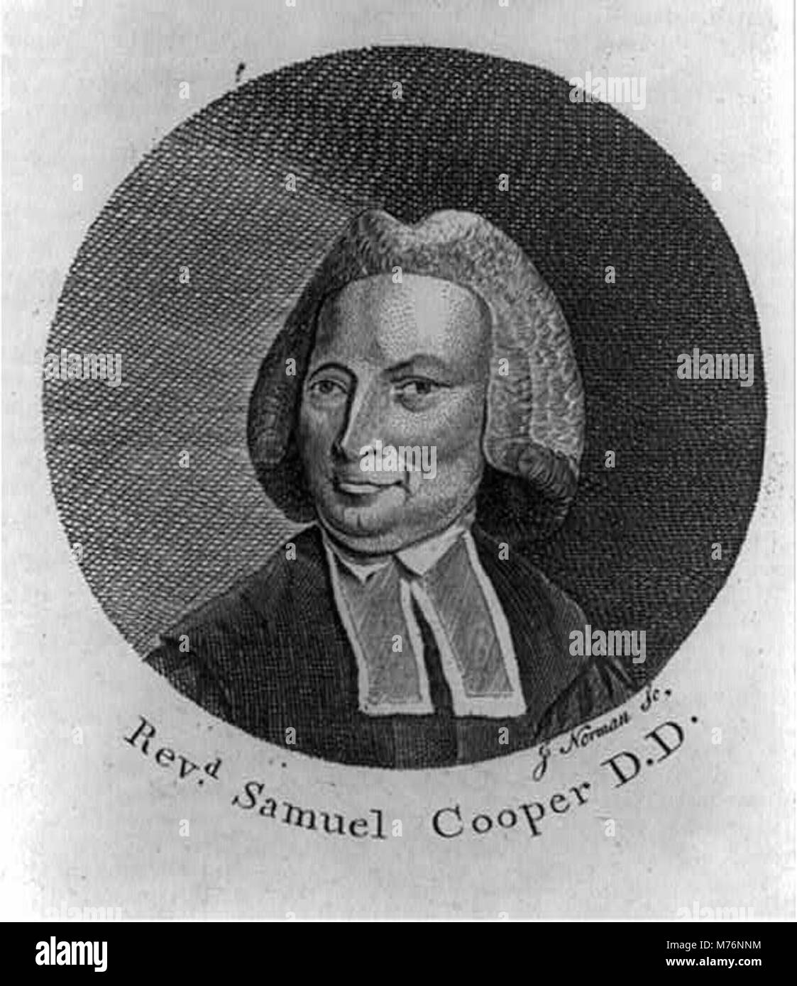 A portrait of Reverend Samuel Cooper, D.D., a prominent religious ...