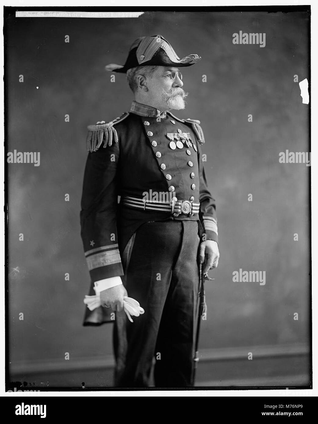 A portrait of Admiral Alfred Reynolds, showcasing his naval service and ...