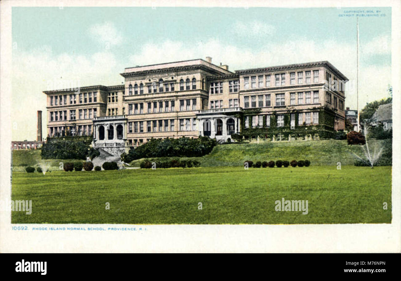 The Rhode Island Normal School was an institution dedicated to training ...