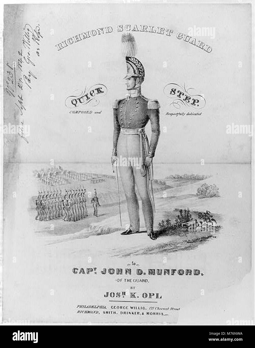 A musical piece titled 'Richmond Scarlet Guard Quick Step,' dedicated ...