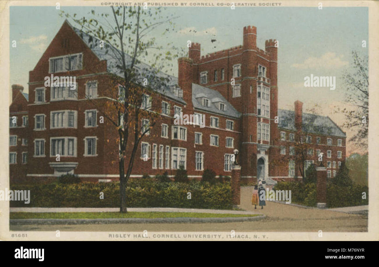 Risley Hall at Cornell University, built in the 19th century, serves as ...