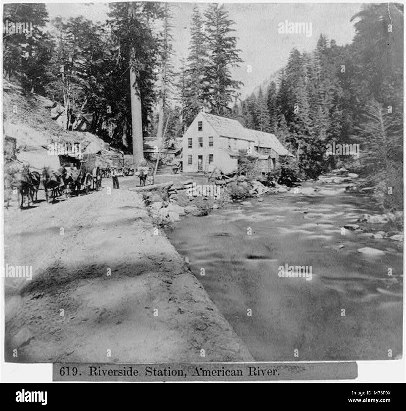 A photograph of Riverside Station along the American River, capturing ...