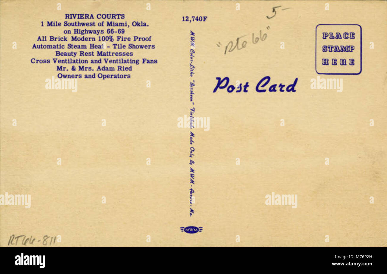 An image of the Riviera Courts, a property owned by Mr. and Mrs. Adam ...