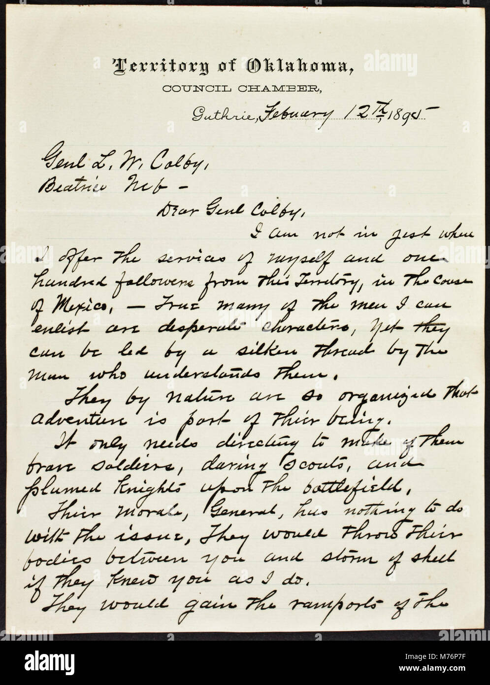 Letter of the 1890s hi-res stock photography and images - Alamy