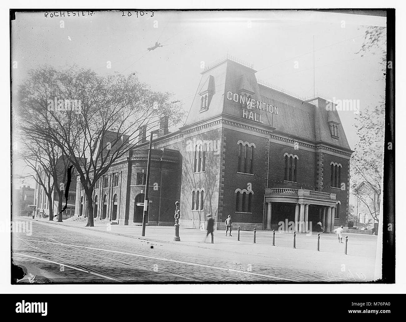 A historical view of Rochester, capturing its urban landscape and ...