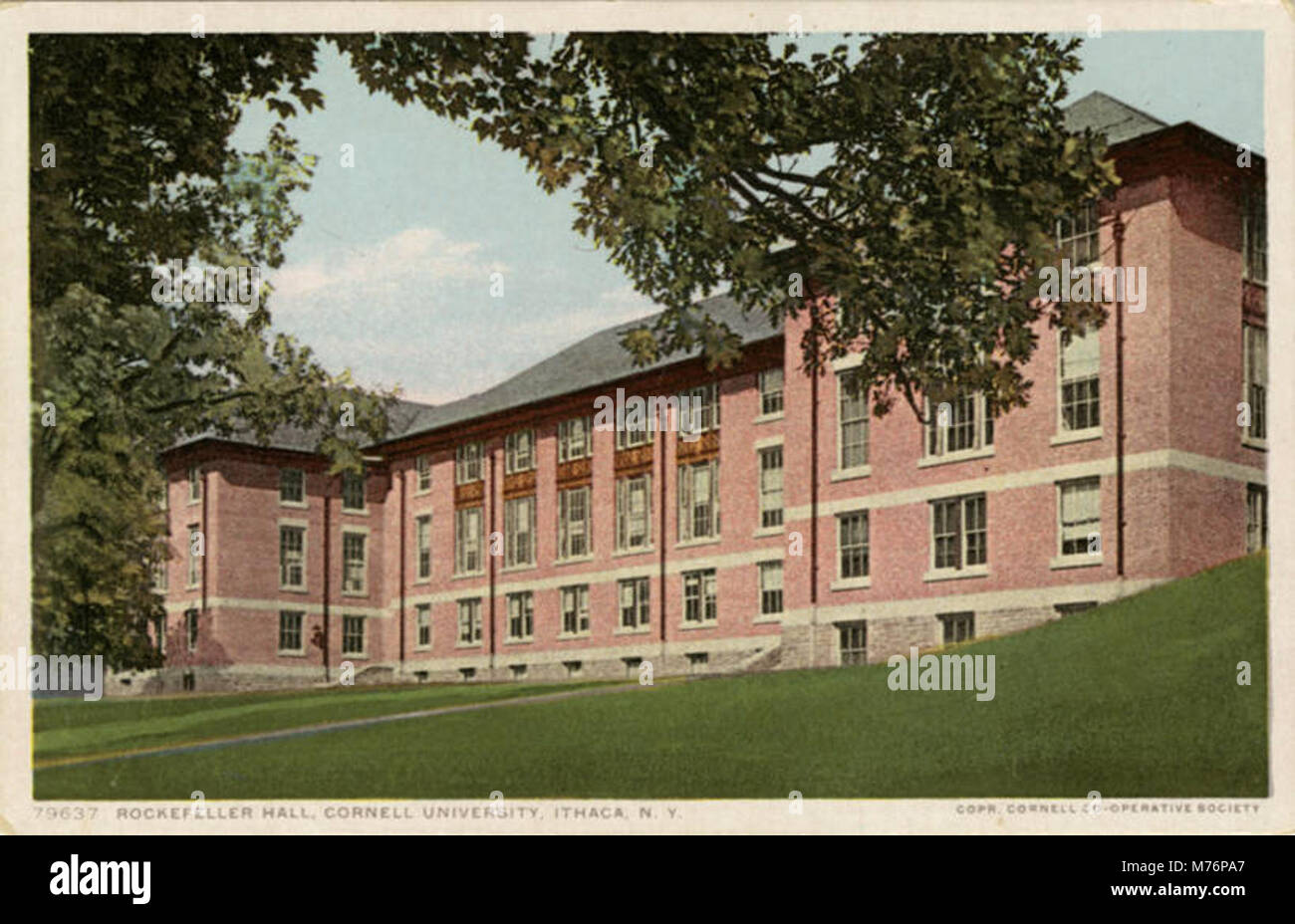 Photograph of Rockefeller Hall at Cornell University, highlighting the ...